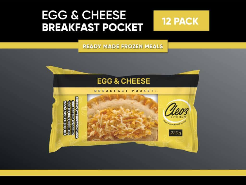 Egg & Cheese Breakfast Pocket (12 Pack) — Cleo's Kitchen