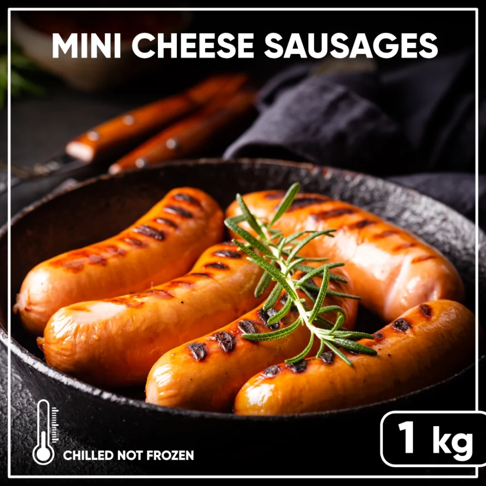 Mini Cheese Sausages (1 kg) — Cleo's Kitchen