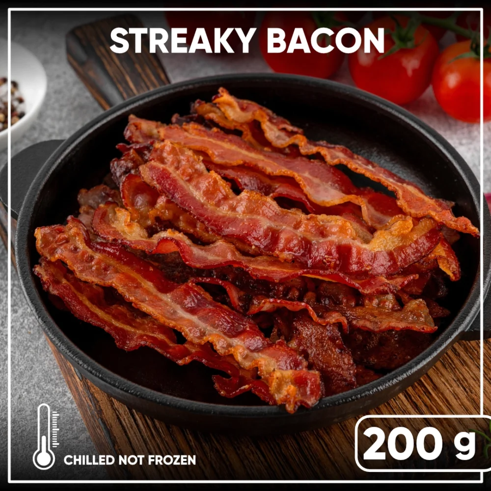 Streaky Bacon (200 g) — Cleo's Kitchen